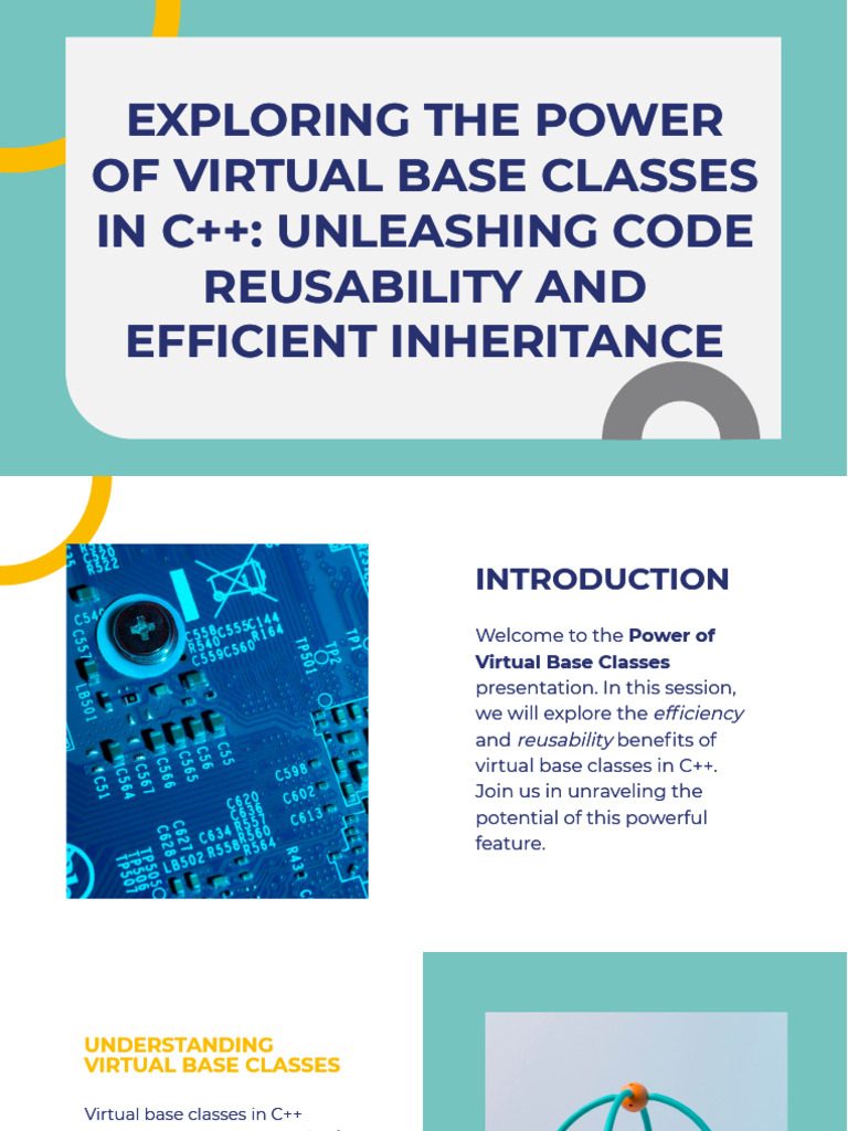 Wepik Exploring The Power of Virtual Base Classes in C Unleashing Code Reusability and Efficient ...