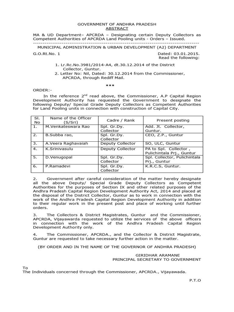 01 113903012015maud RT1 | PDF | South India | Government Of India