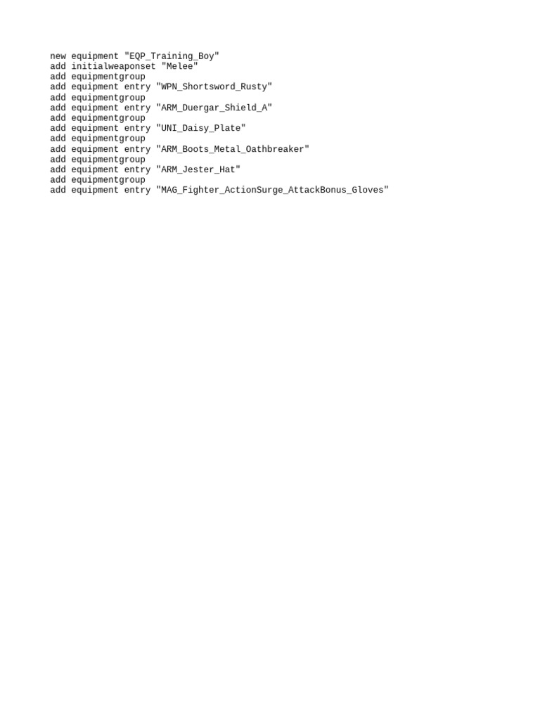 Equipment | PDF
