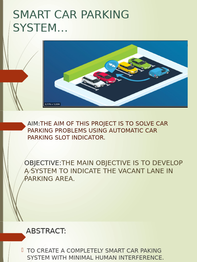 Smart Automatic Car Parking System | PDF