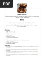 Gâteau au chocolat de Fanny | PDF | Livres de cuisine, nourriture et vin