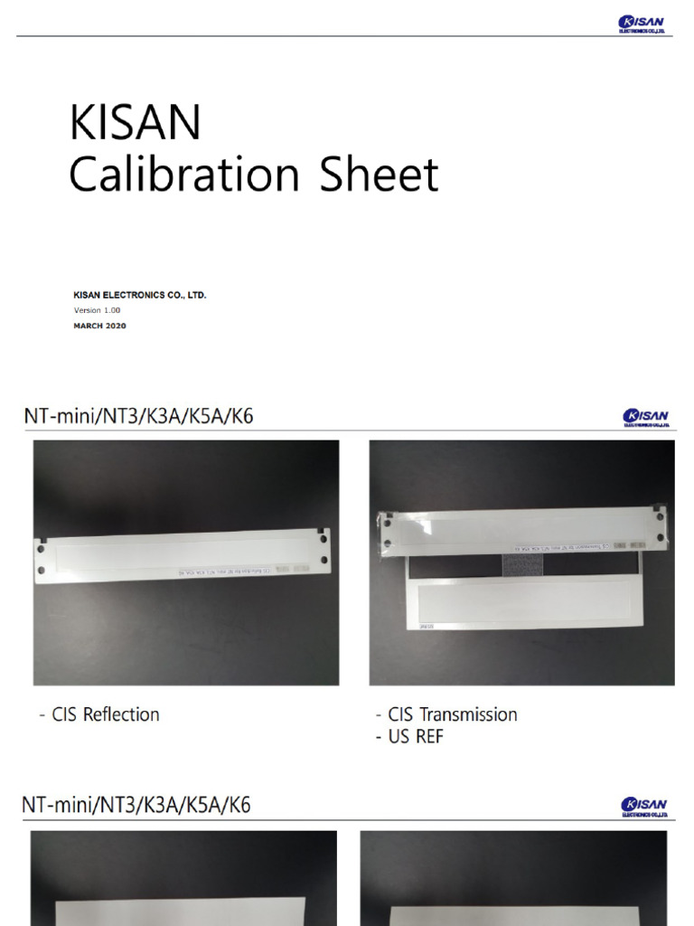 Kisan Calibration Sheets | PDF