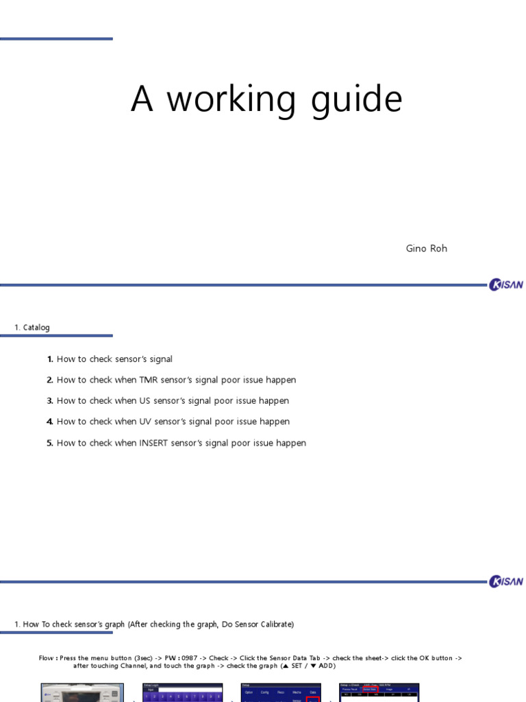 NT3 - K3A - K5A - K6 - Working Guide - How To Check Sensor Signal ...