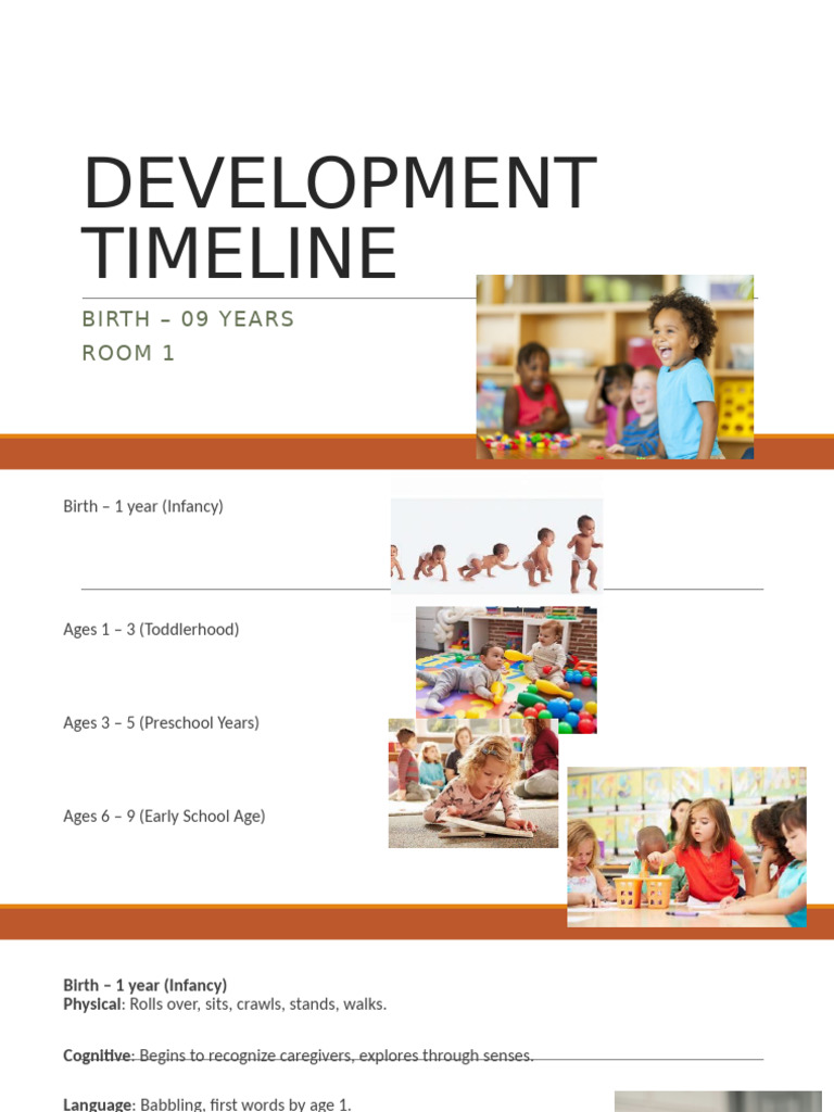 Development Timeline | PDF | Emotions | Infants