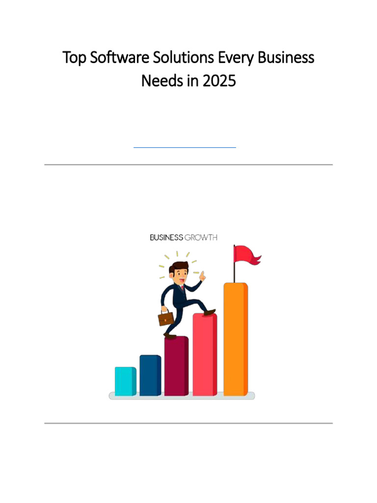 Top Software Solutions Every Business Needs in 2025 | PDF | Customer ...