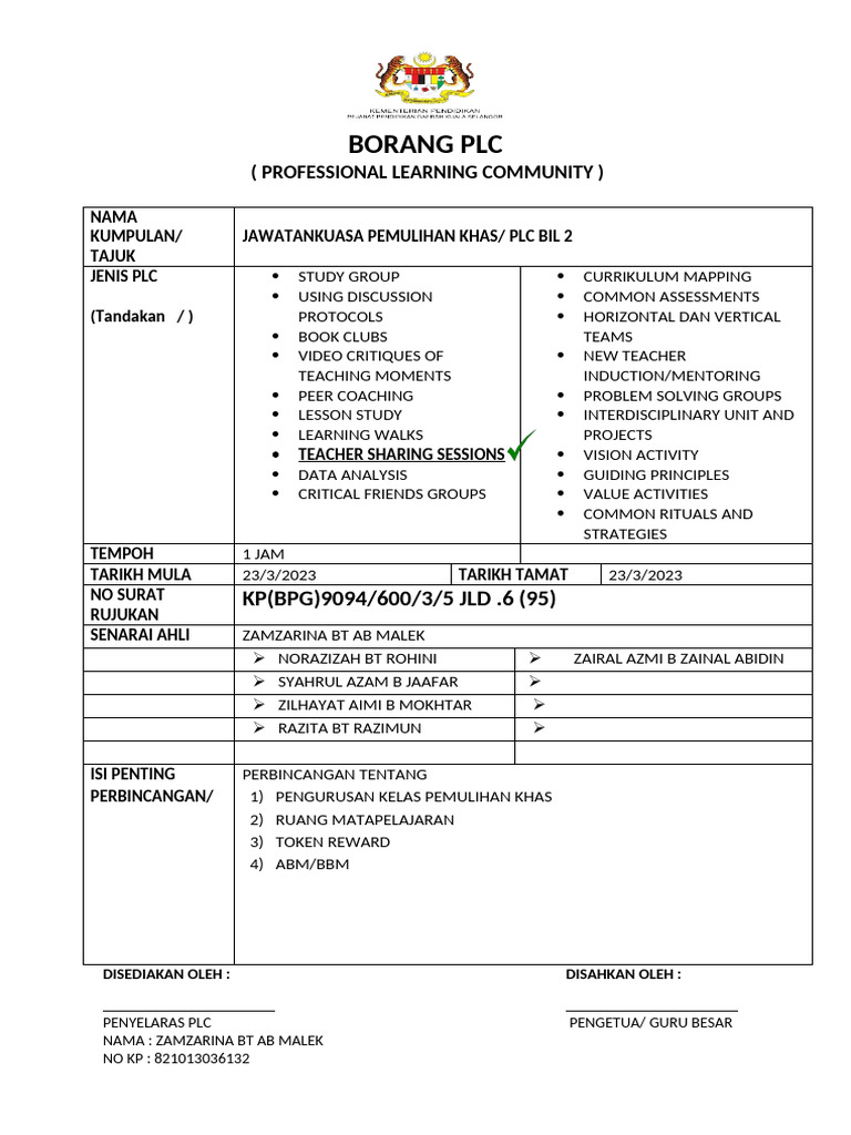 Laporan PLC Pem Bil 2 2023 | PDF