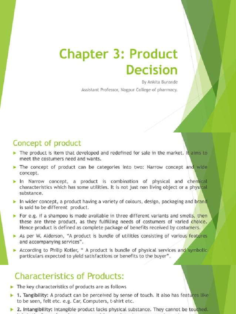 Unit 2 Product Decision | PDF