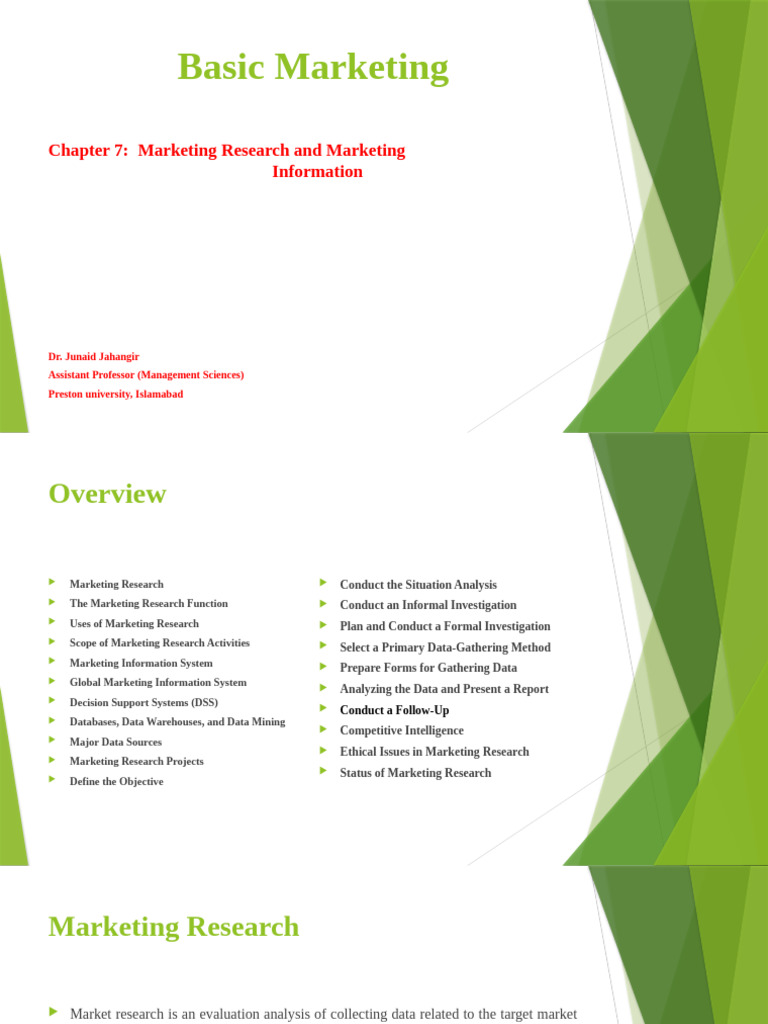 Basic Marketing Chapter 7 | PDF | Marketing Research | Marketing