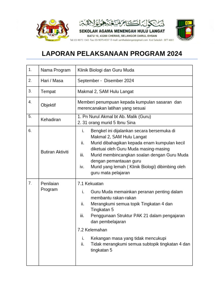 Laporan Guru Muda | PDF
