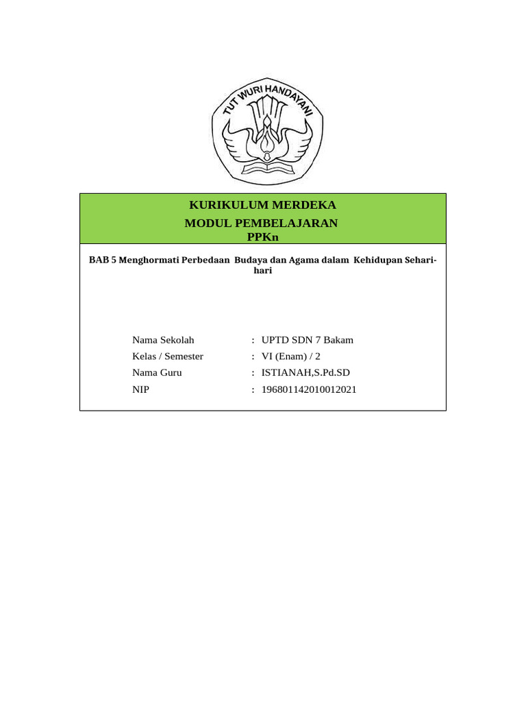 MODUL PPKN 6-5 | PDF