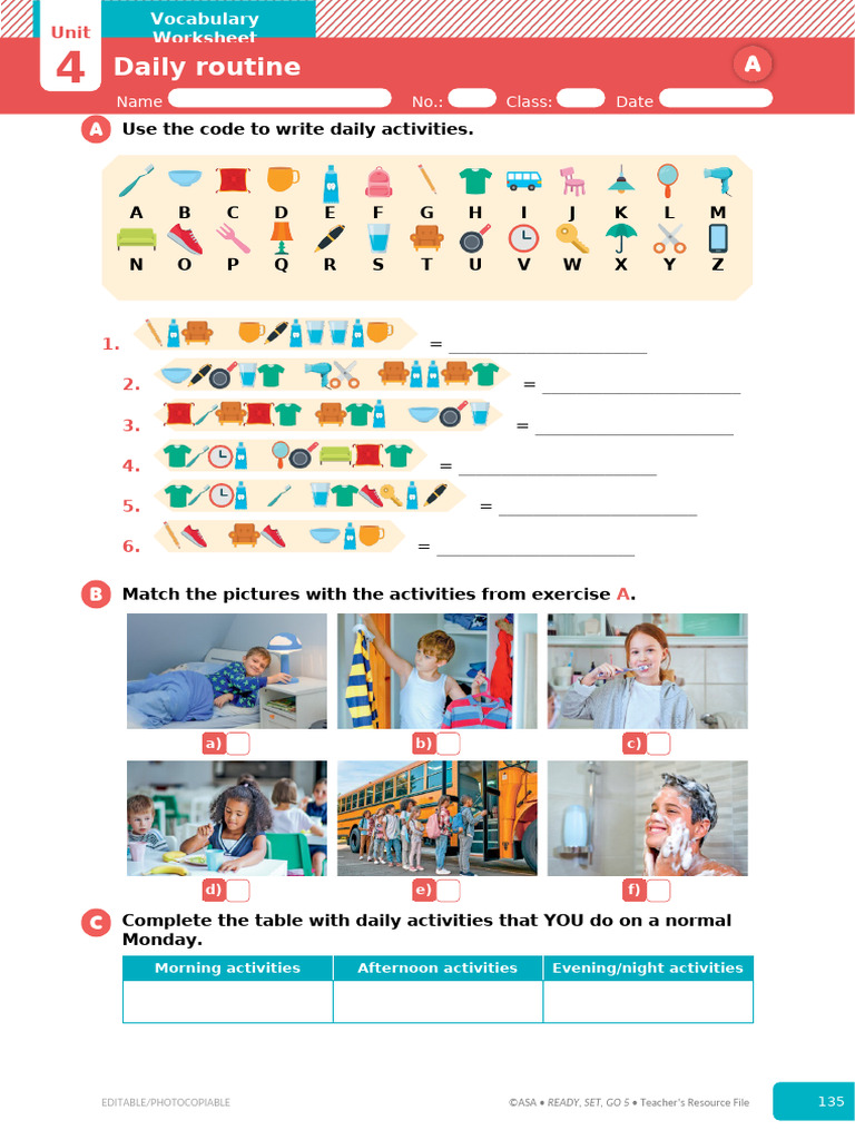 Vocabulary Worksheets 11A | PDF