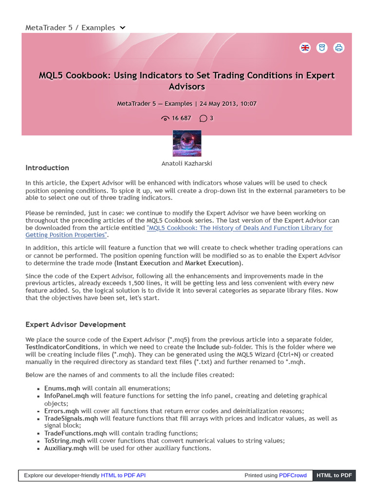 WWW mql5 Com en Articles 645 | PDF | Computer File | Parameter (Computer Programming)