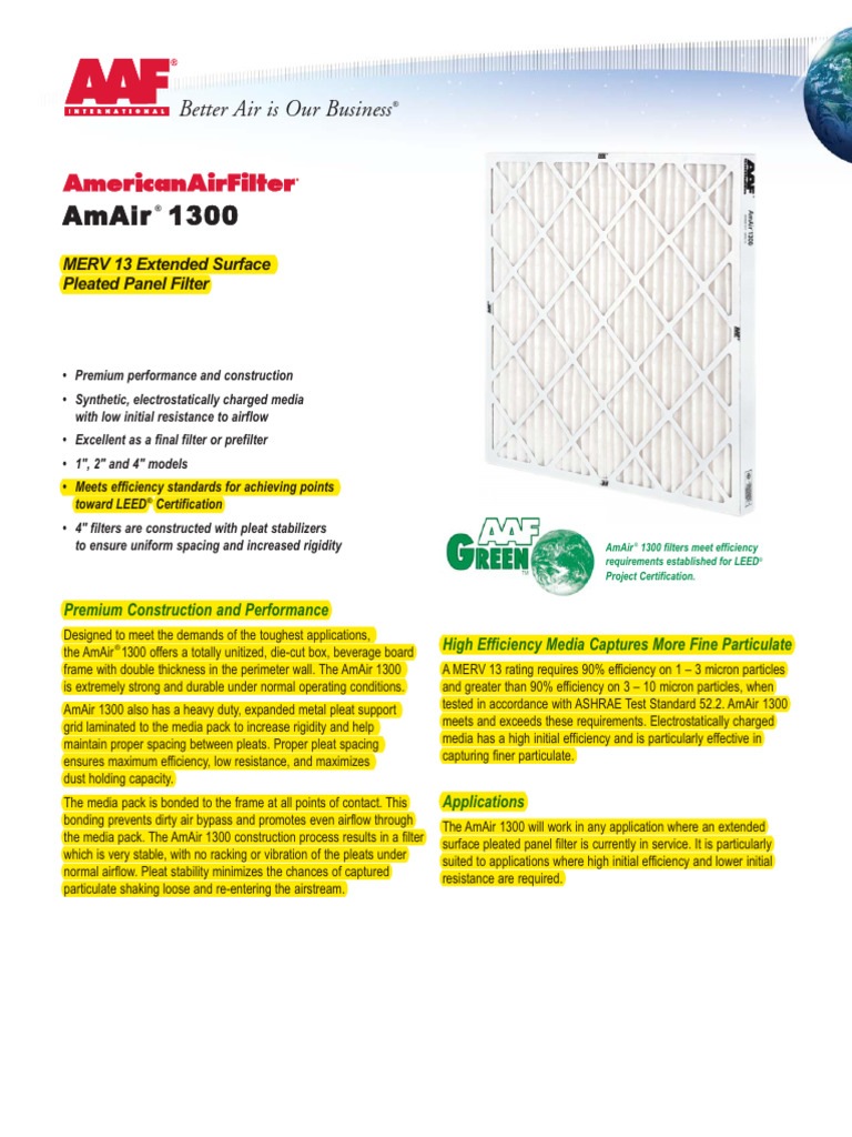 23 82 02.00 10-2 Air Filters For AHU 104 Package Unit | PDF ...
