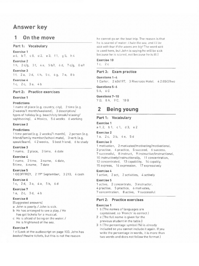 Answer Key Modul 1-2 | PDF