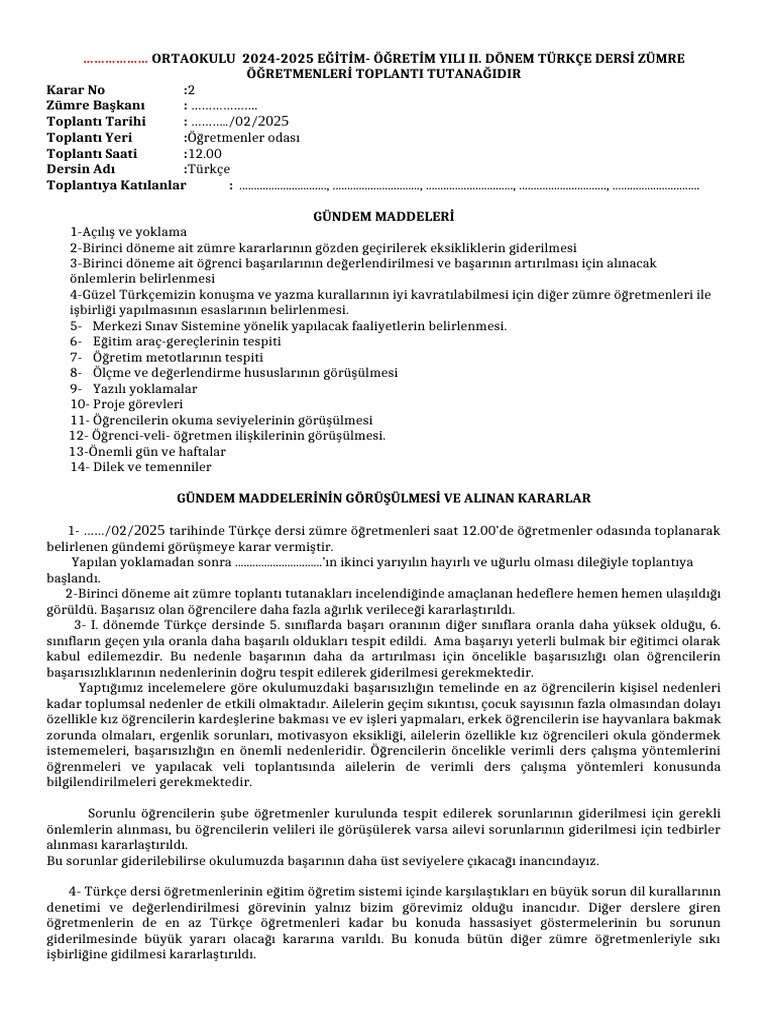 Trkce2dnmzumresi2 sb2 | PDF