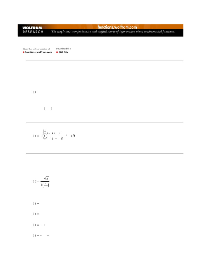 Hermite Polynomial Properties and Values | PDF | Mathematical Analysis ...