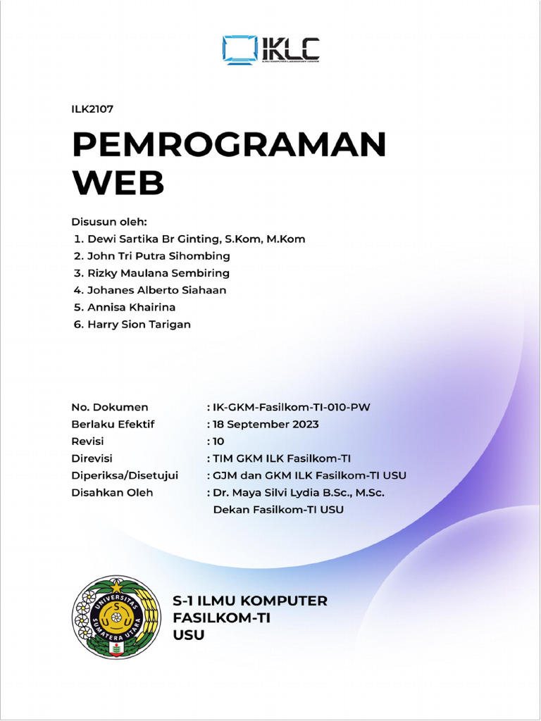 Pemrograman Web FIXED | PDF