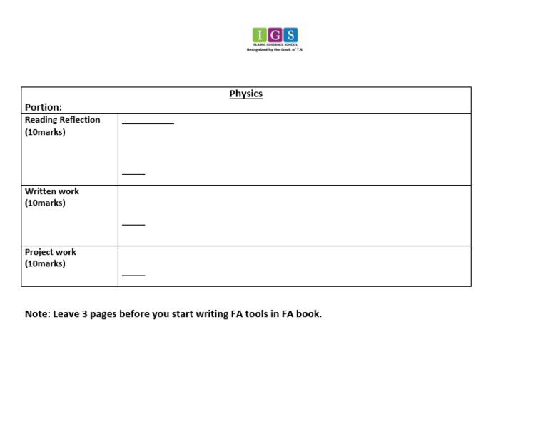 Physics FA 1 | PDF