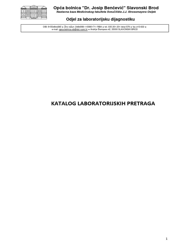 KATALOG Lab Pretraga 1 | PDF