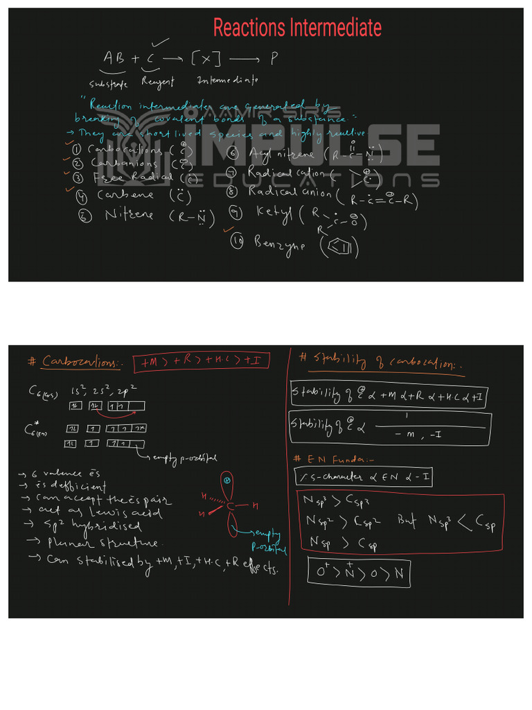 Reactions Intermediate Complete | PDF