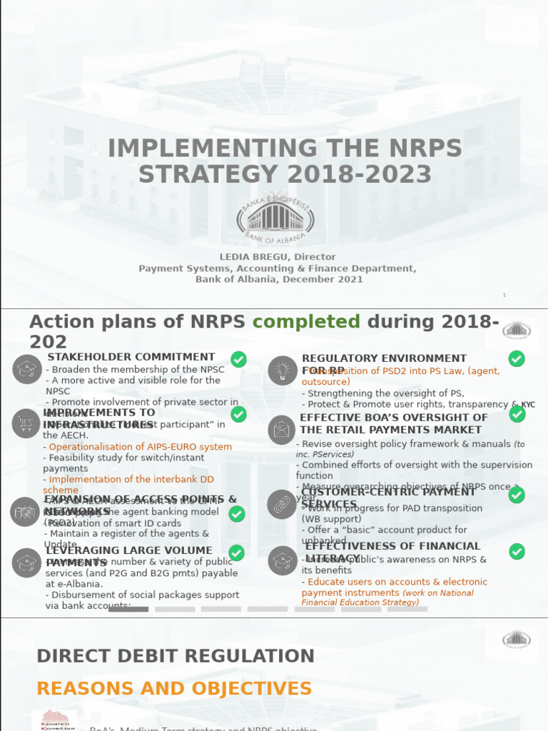 01 LBregu BSH Strategy Status Report NPSC 2021 20306 | PDF | Payments ...