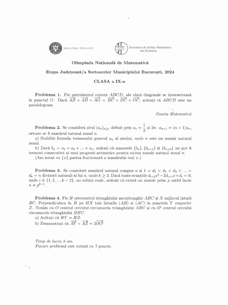 Ojm 2024 Liceu | PDF