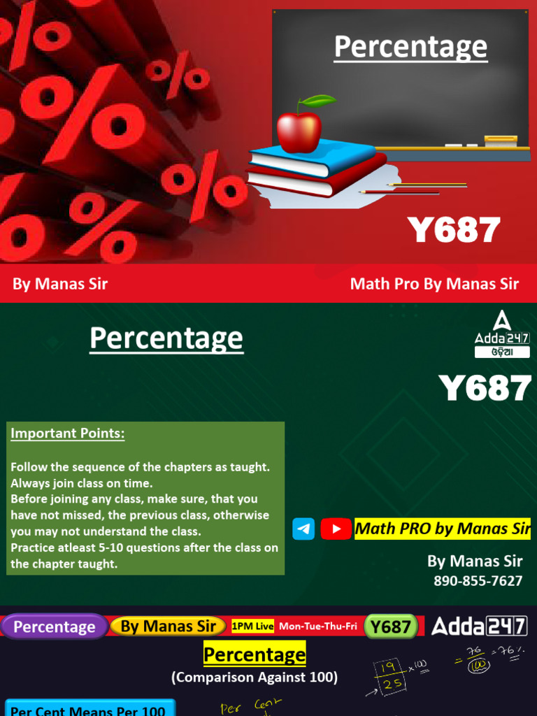 percentage | PDF | Percentage | Area
