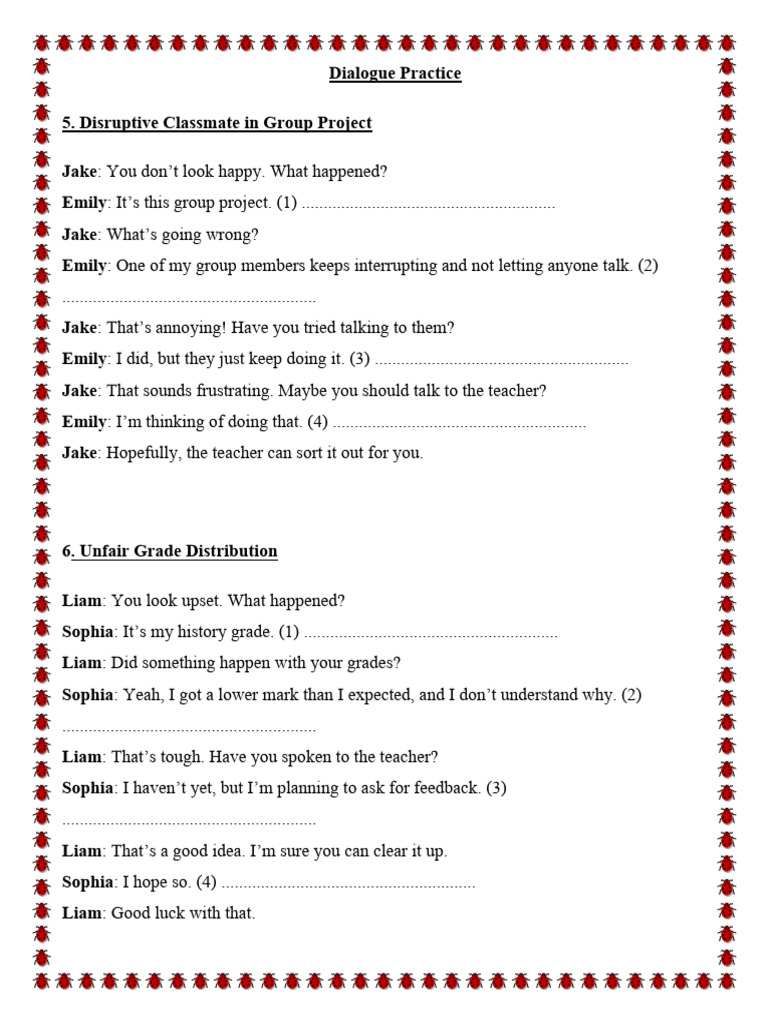 Dialogue Practice 2 | PDF