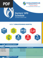 Holy Family Hospital OPD Doctor List | PDF | Surgery | Surgical Specialties