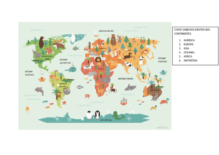 Mapa Mundi Color | PDF