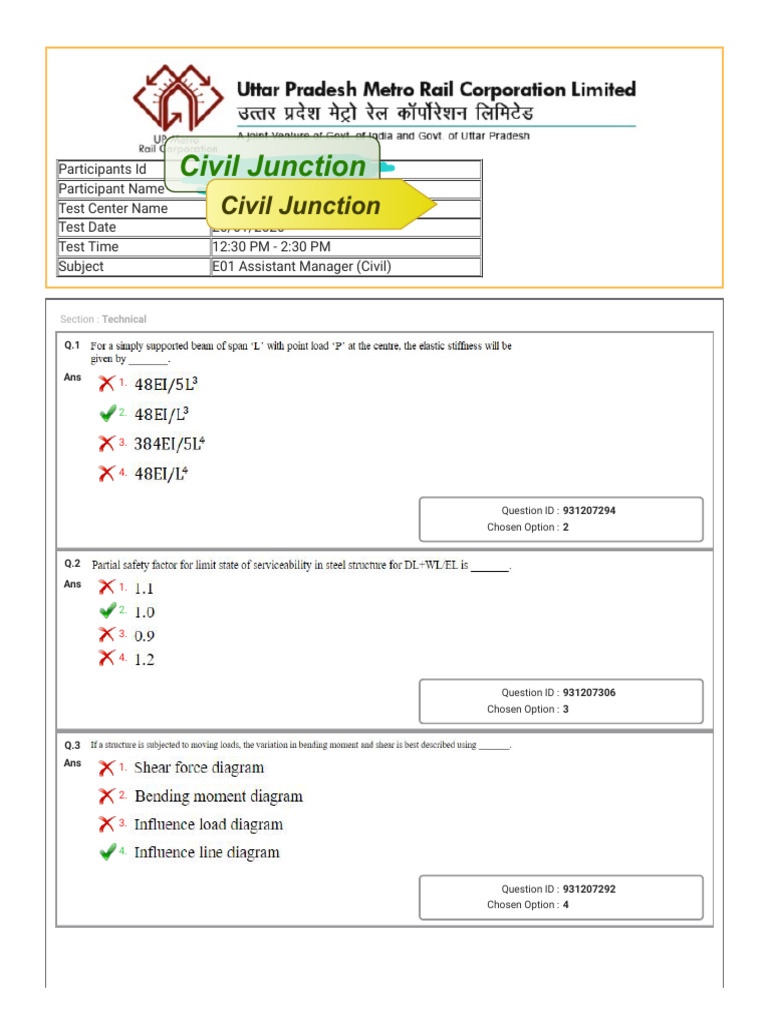 LMRC AM CIVIL 20JAN20 CIVIL JUNCTION | PDF