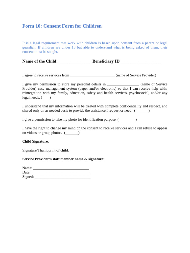 Consent Form | PDF