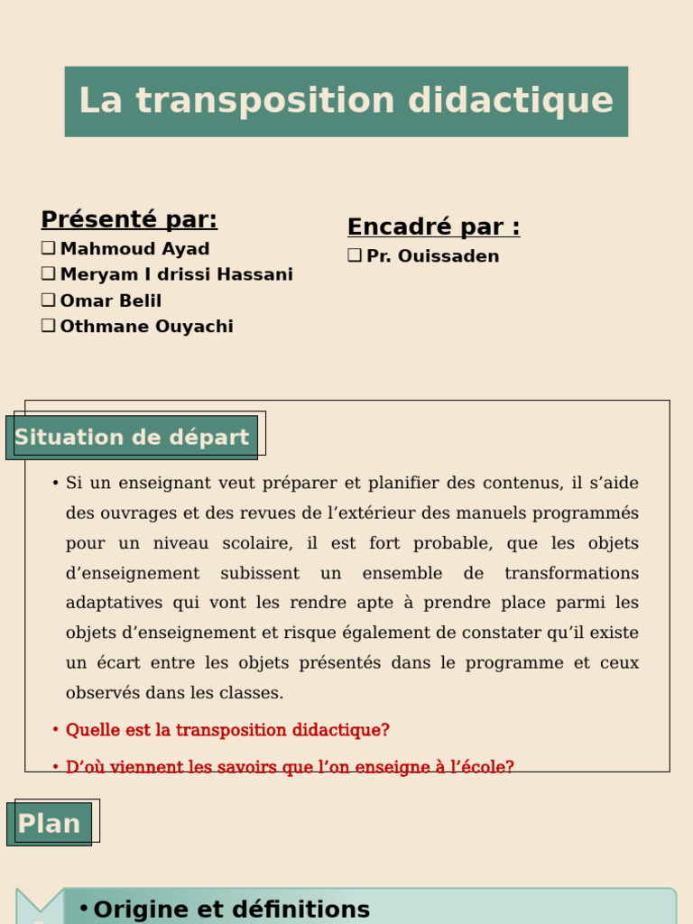 7-La Transposition Didactique | PDF | Lumière | Vagues