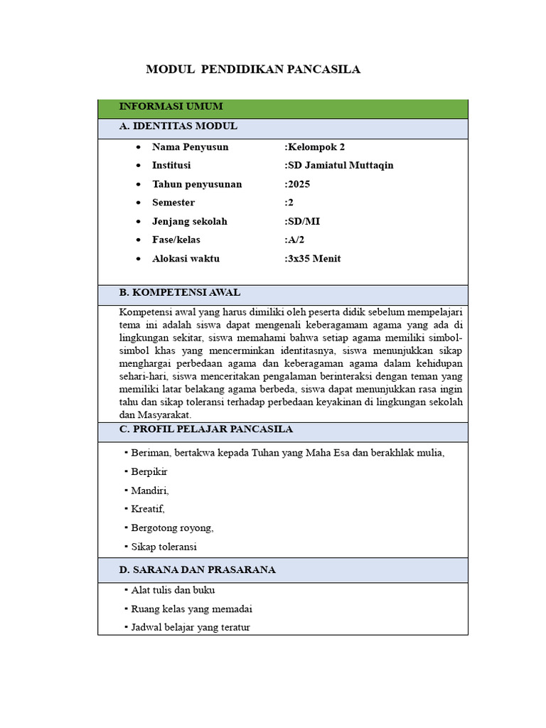 MODUL PKN Sem4 | PDF