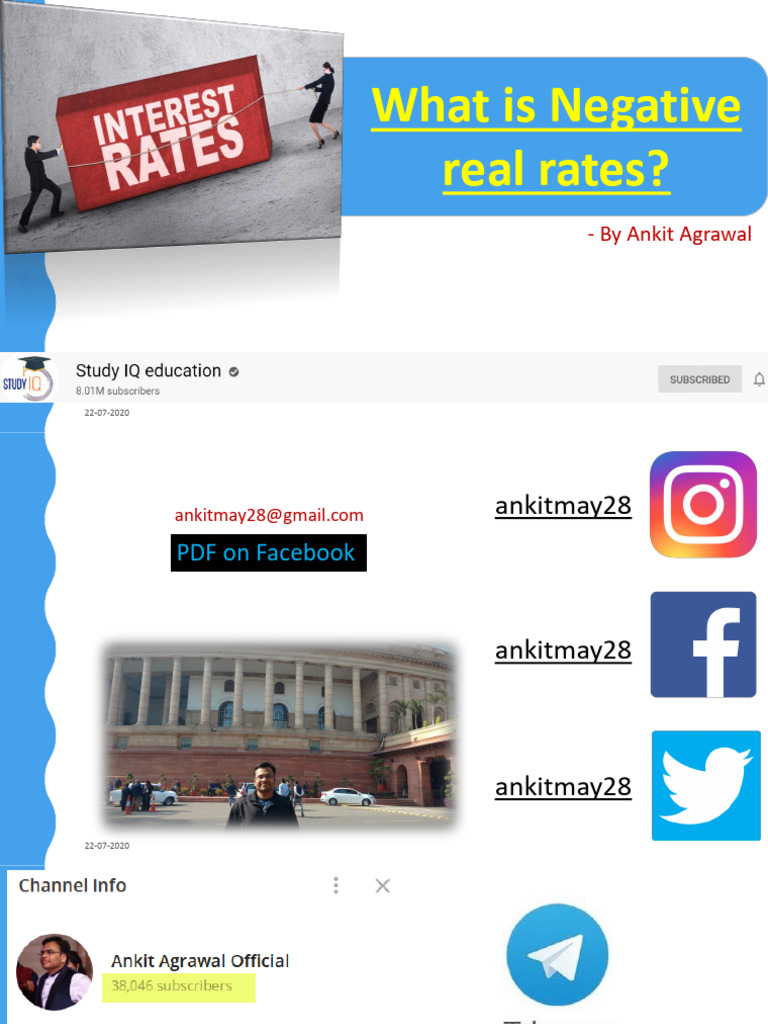 What is negative real rates | PDF | Interest Rates | Inflation