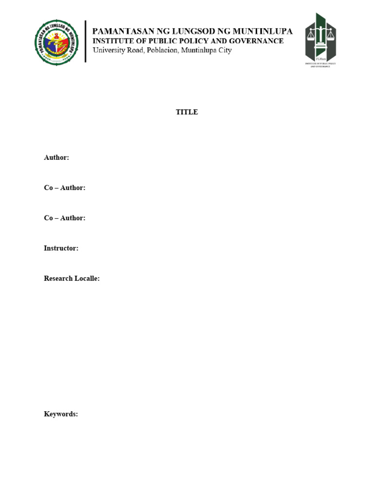 IMRAD Format Template Overview | PDF