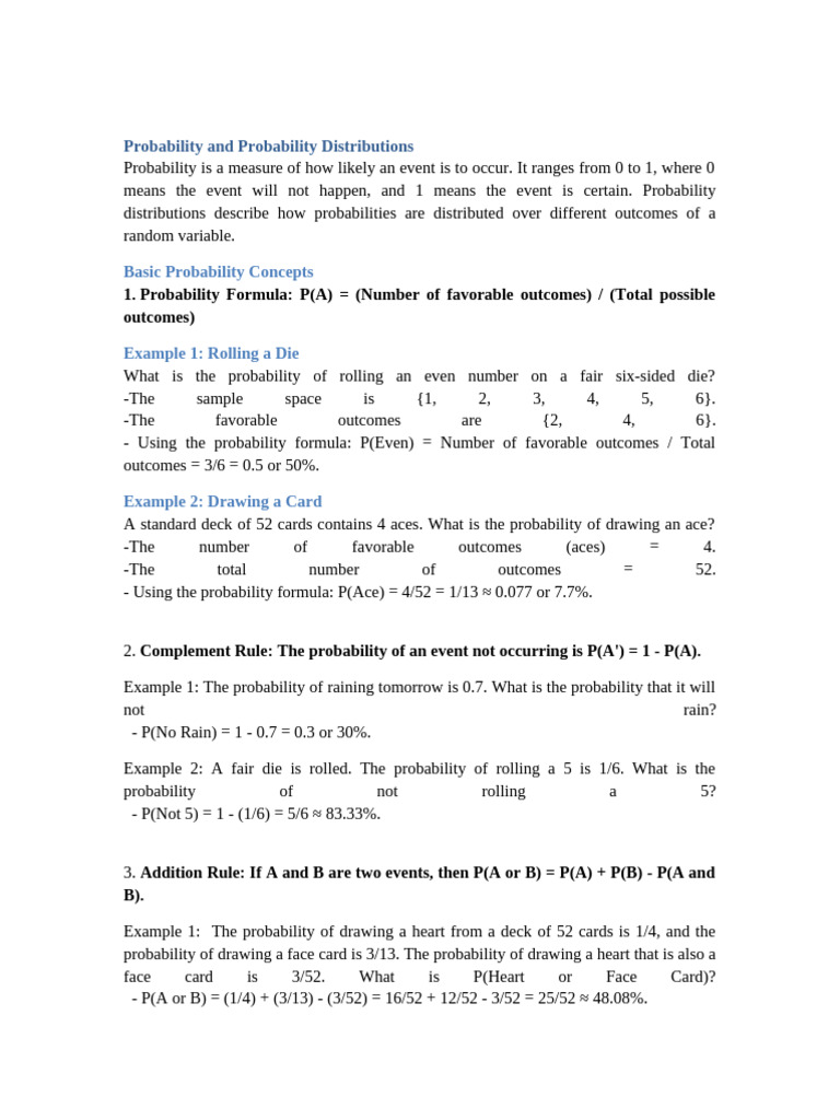 Probability and Probability Distribution | PDF | Probability Distribution | Teaching Mathematics
