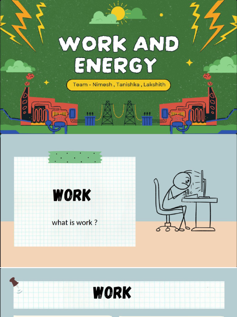 Work and Energy Class 9 Physics | PDF