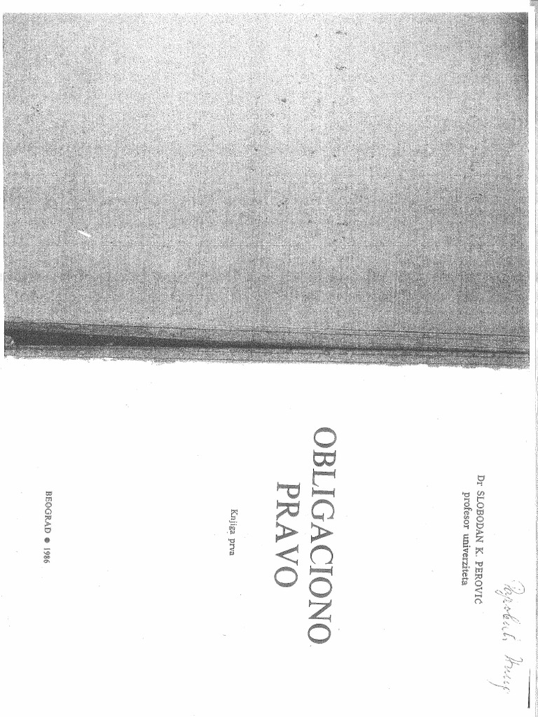 Obligaciono pravo | PDF