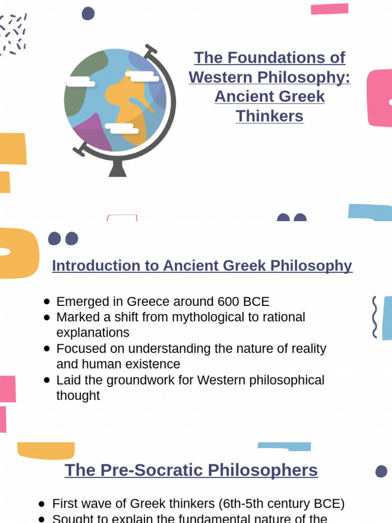 Ancient Greek Philosophy Overview | PDF | Western Philosophy | Socrates