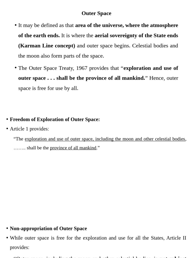 Understanding Outer Space Law and Treaties | PDF | Outer Space