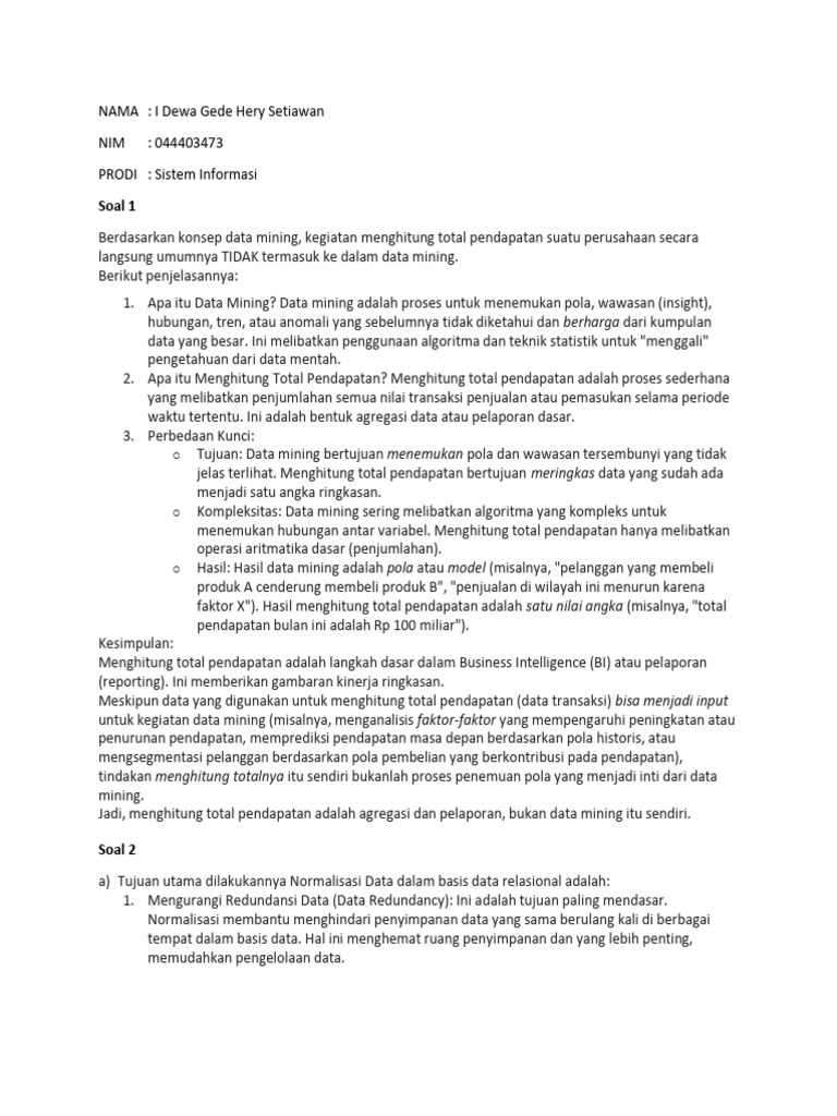 Tugas 1 Data Mining | PDF