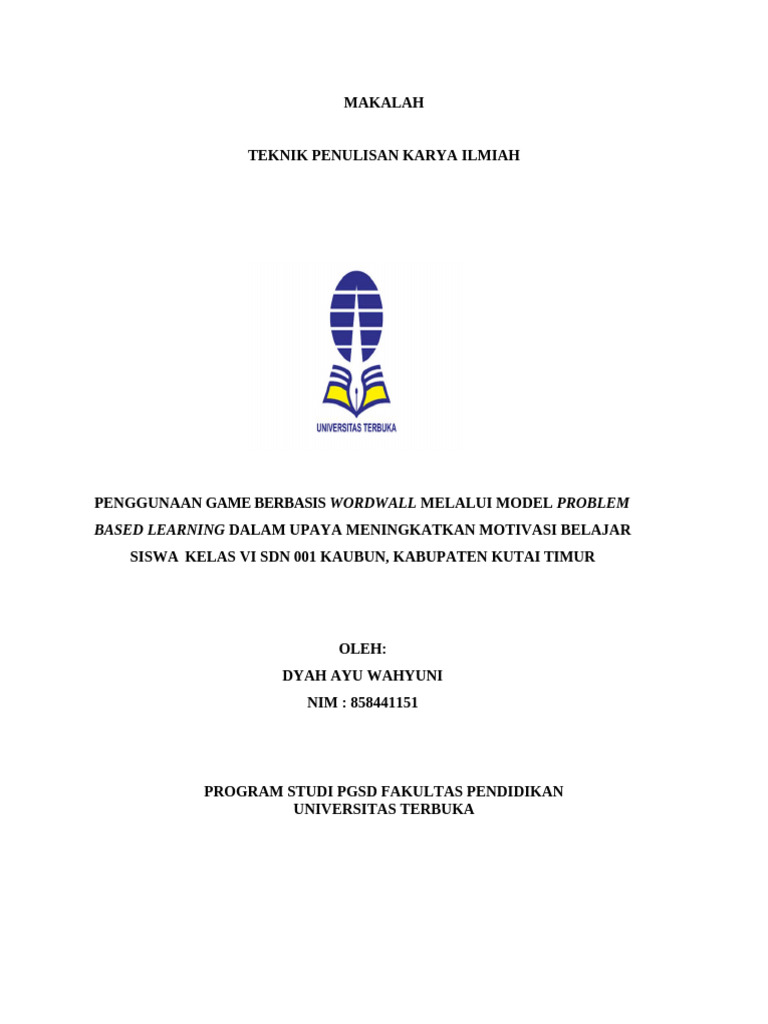 COVER DEPAN MAKALAH | PDF