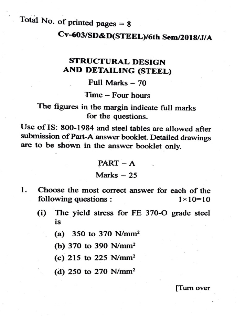 Design of Steel Structure 2018 | PDF