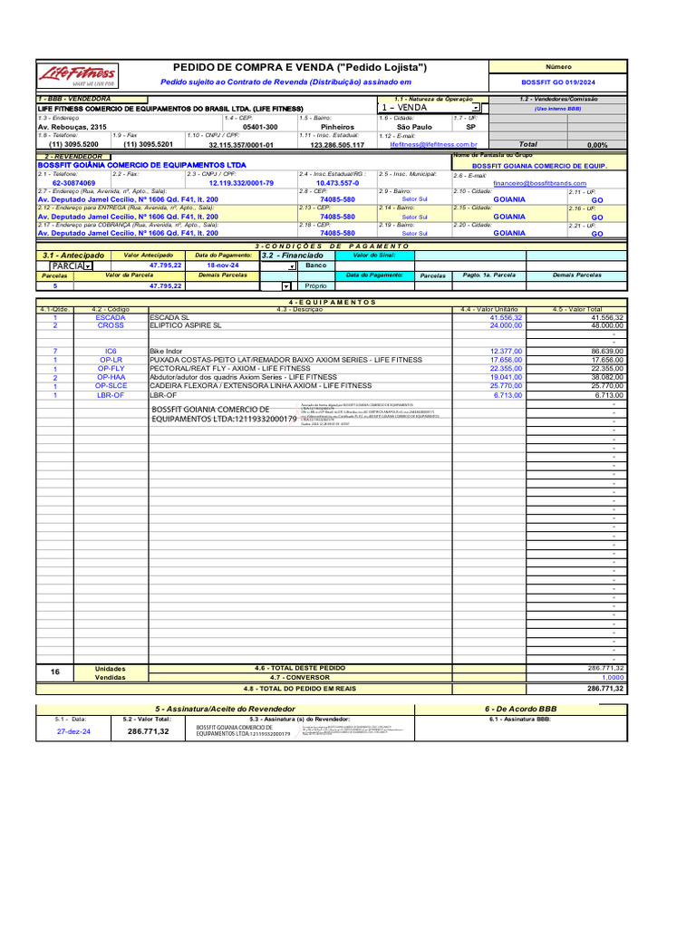Pedido Bossfit Go 019.2024 | PDF