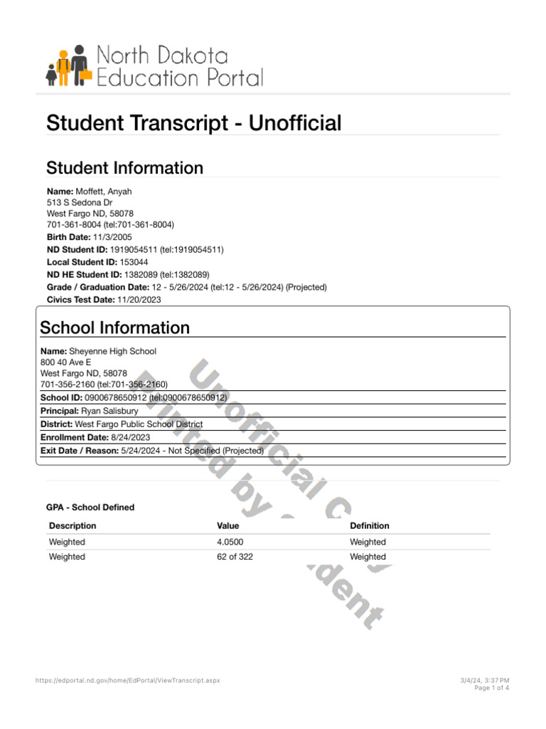 North Dakota EdPortal - View Transcript | PDF | Mathematics