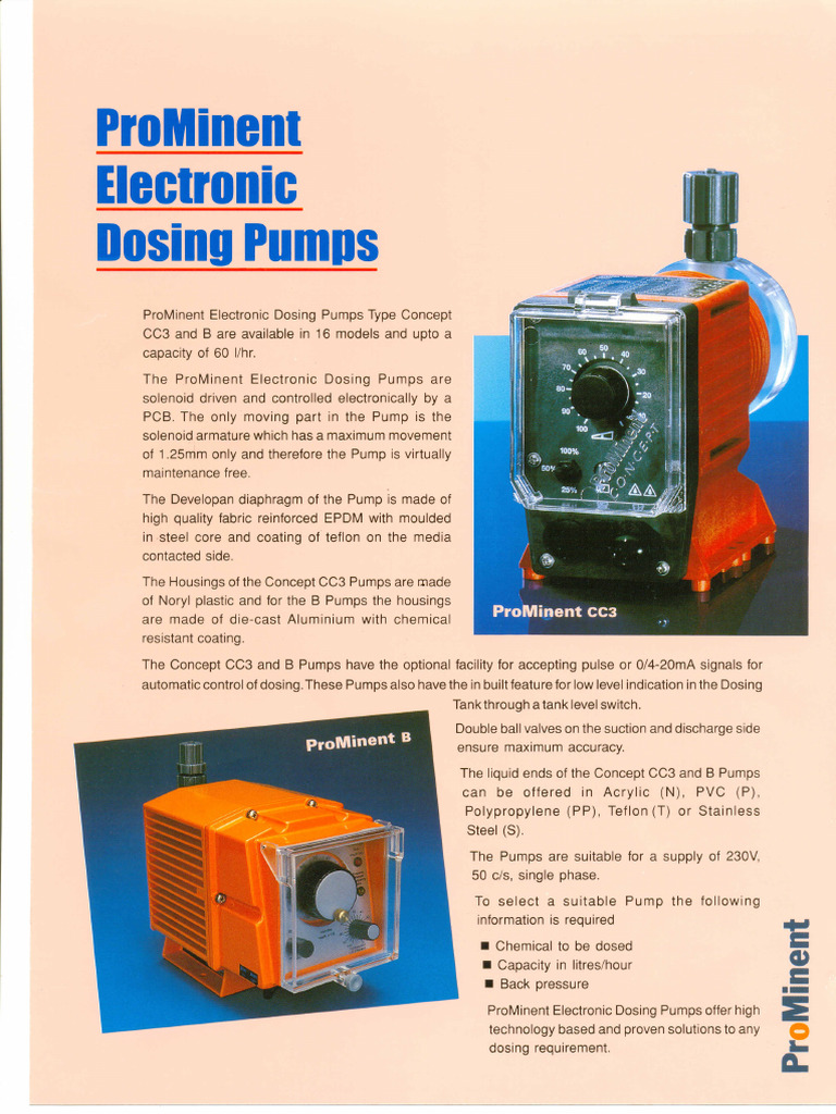 CC3 & B Type Pump | PDF
