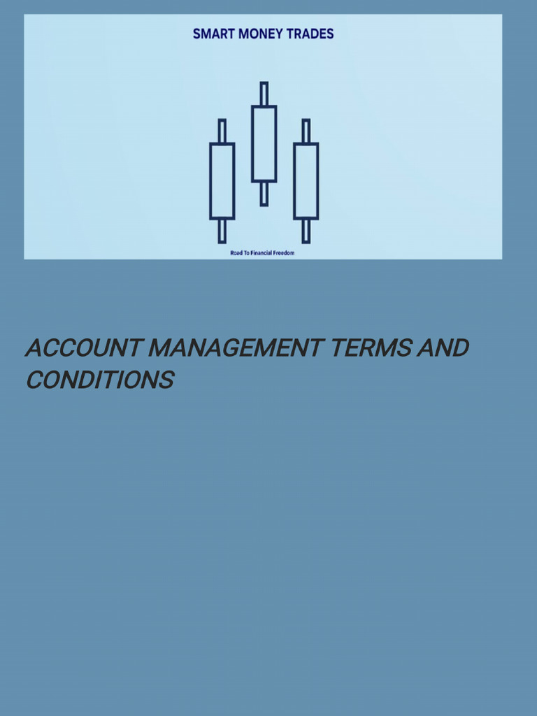 Smart Money Trades Account Management | PDF