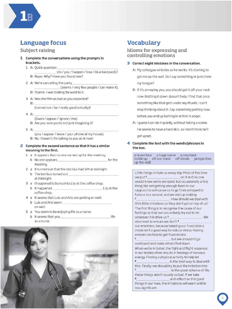 Advanced Vocab and Idiom Practice | PDF