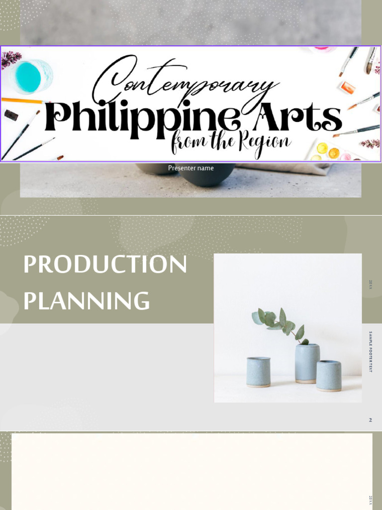 14. Production Planning | PDF | Paintings | The Arts